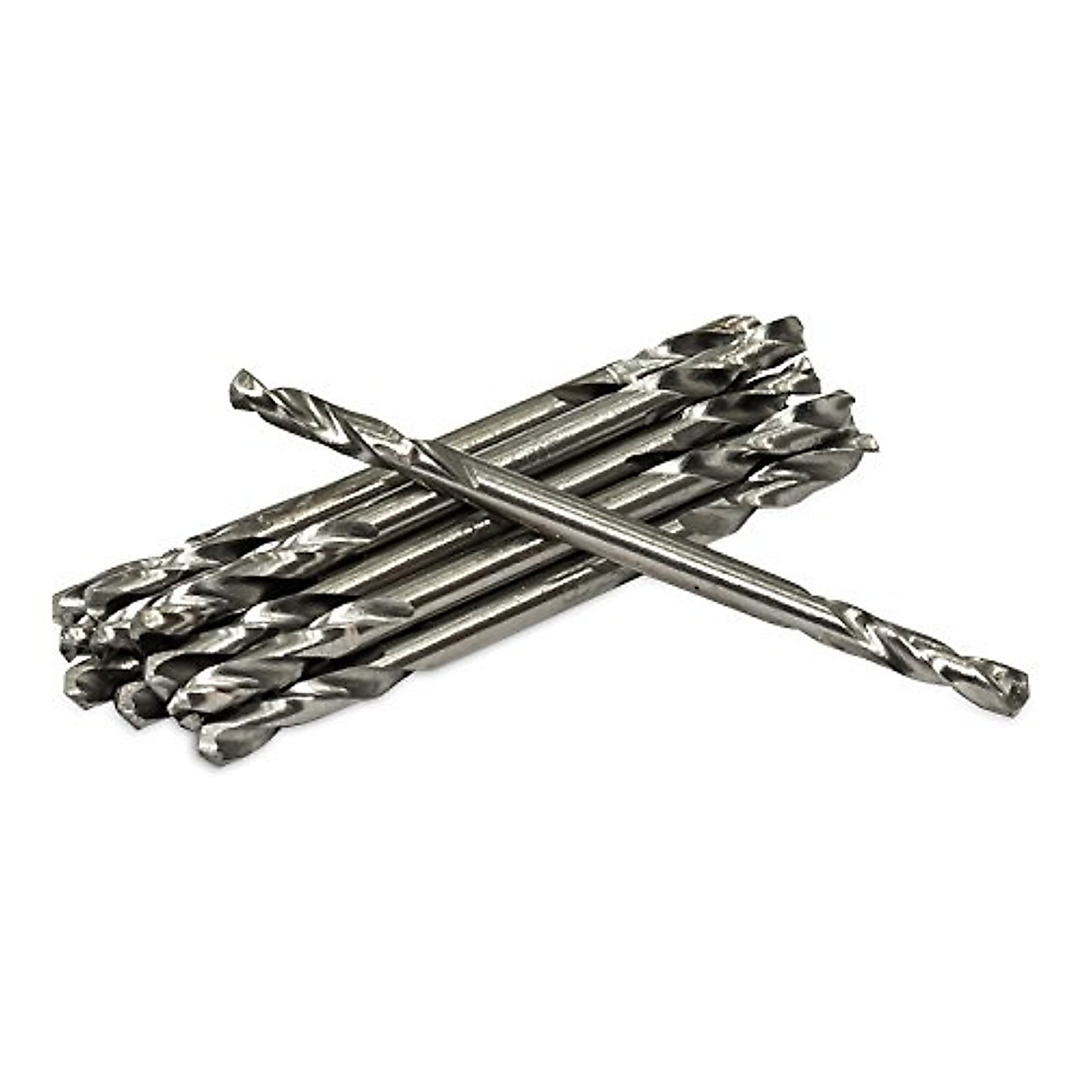 AES Industries 1/8" Double-Ended High Speed Steel Stubby Drill Bits (12 Bits)