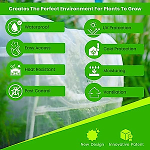 HOMEGROWN-PRO Portable Mini Indoor Greenhouse - Perfect Greenhouses for Outdoors & Indoors Gardening, 24''x22''x12'' Small & Heavy Duty Green Houses for Outside - Ideal Green House Planter for Herbs