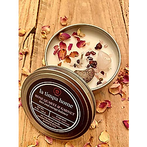 Intention Candle, Love and Energy Balance, Gemstones - Soy Candles for Prosperity, Ritual and Meditation. Explore now!