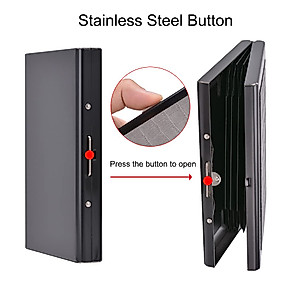 EASTNIGHTS Rfid Credit Card Holder Slim Metal Card Wallet Business Card holders Small Card Case for Men Women