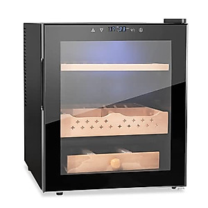 VITESSE 50L 250 Counts Electric Cabinet with 59℉-72℉ Temperature Control and Humidity Control,Electric Cooler with Spanish Cedar Wood Drawer Shelves & Digital Hygrometer Displays,Gift for Men