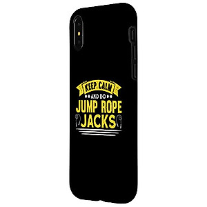 iPhone X/XS Keep Calm And Do Jump Rope Jacks Jump Rope Skipping Case