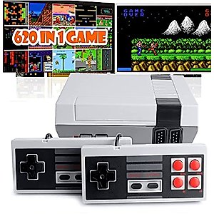 HDMI Classic Edition Console，Classic Mini Console,Super Retro Game Console Classic Mini HDMI System with Built in 620 Old School Video Games, Plug and Play,8-Bit Console with 2 Joysticks, for Family TV (Consoles-620-HD)