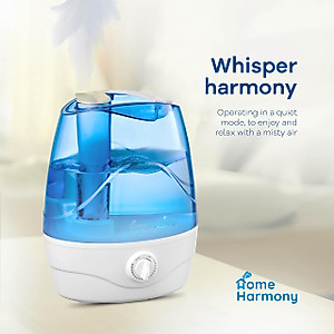 Cool Mist Humidifiers for Bedroom – 3.5L Large Room Humidifier – Personal Humidifier with 360-Degree Rotating Nozzle and Auto Shut-Off – Quiet Baby Humidifiers for Nursery, Bedroom