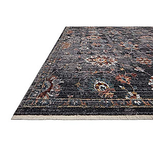 Loloi II Samra Collection SAM-08 Charcoal/Multi, Transitional 7'-10" x 10' Area Rug