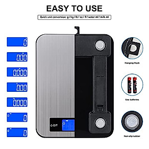 Food Scale,Digital Kitchen Scale Multifunction with Large Panel, 22 lb 10 kg, Food Scale with 1g,Tare Function