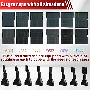 Reciprocating Sander, Mini Sanding Pen with 8pcs Sanding Head, Mini Pen Sander, USB Quick Charging Electric Sanding Pen, Small sander Pen Sander for Small Sanding, Polishing, DIY Crafts