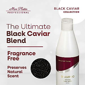 Mon Platin Natural Silk Therapy Salt-Free Shampoo for Straightened Hair - Protects Keratin & Brazilian Treatments, Sulphate-Free Formula, Keeps Hair Vibrant, 400ml