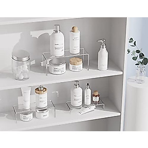 Kcrystenia Acrylic Display Risers, 6Pcs Rectangular Clear Acrylic Stand Dessert Stand Acrylic Showcase Collectibles Display Stand for Retail Shoe, Pop Figures, Cupcakes, Jewelry, Perfume Stand