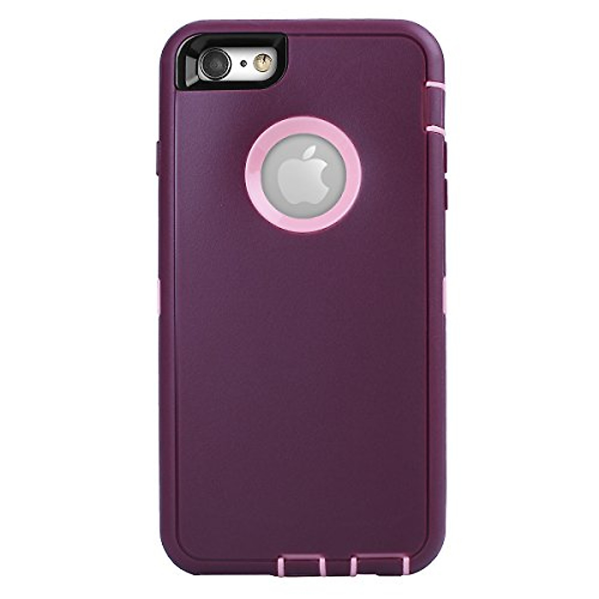 AICase iPhone 6 Case, iPhone 6S Case [Heavy Duty] Built-in Screen Protector Tough 3 in 1 Rugged Shorkproof Cover for Apple iPhone 6/6S (Pink/Purple)