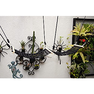 BuyLover -Chameleon Accessories cage, Reptile Hammock Climbing- Bird Ladder, Bearded Dragon, Hamster Bridge, Chicken coops Swing, Rat Toys, Parakeet, Terrarium Decor- 1 pc 22" H x 5" L
