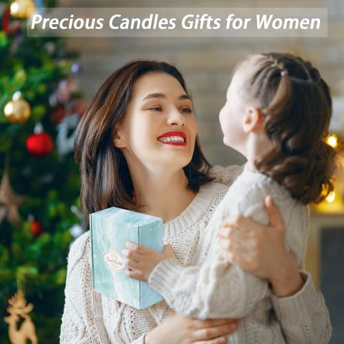 4 Pack Scented Candles Gift Set for Women, chfine 4.4oz Soy Wax Portable Jar Candles with Essential Oils for Bath, Aromatherapy Candles for Home, Ideal for Mothers Day, Birthday, Christmas, Holiday