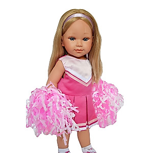 18 Inch Doll Clothes- Pink Cheerleader Outfit Fits 18 Inch Fashion Girl Dolls