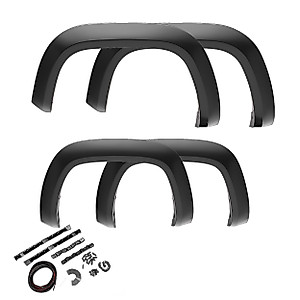Bushwacker Extend-A-Fender Extended Front & Rear Fender Flares | 4-Piece Set, Black, Smooth Finish | 20928-02 | Fits 1999-2007 Ford F-250/F-350 Super Duty Styleside