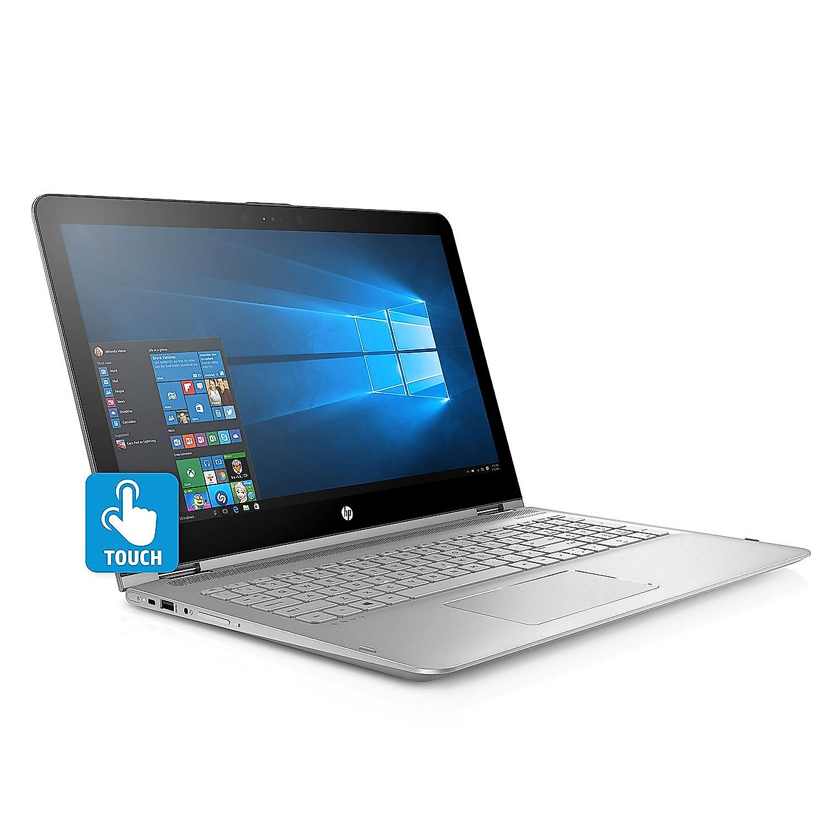 HP ENVY x360 Convertible 2-in-1 Full HD IPS 15.6" Touchscreen Notebook, Intel Quad Core i7-8550U Processor, 12GB Memory, 1TB HDD, HD Webcam, Backlit Keyboard, Bang & Olufsen Audio