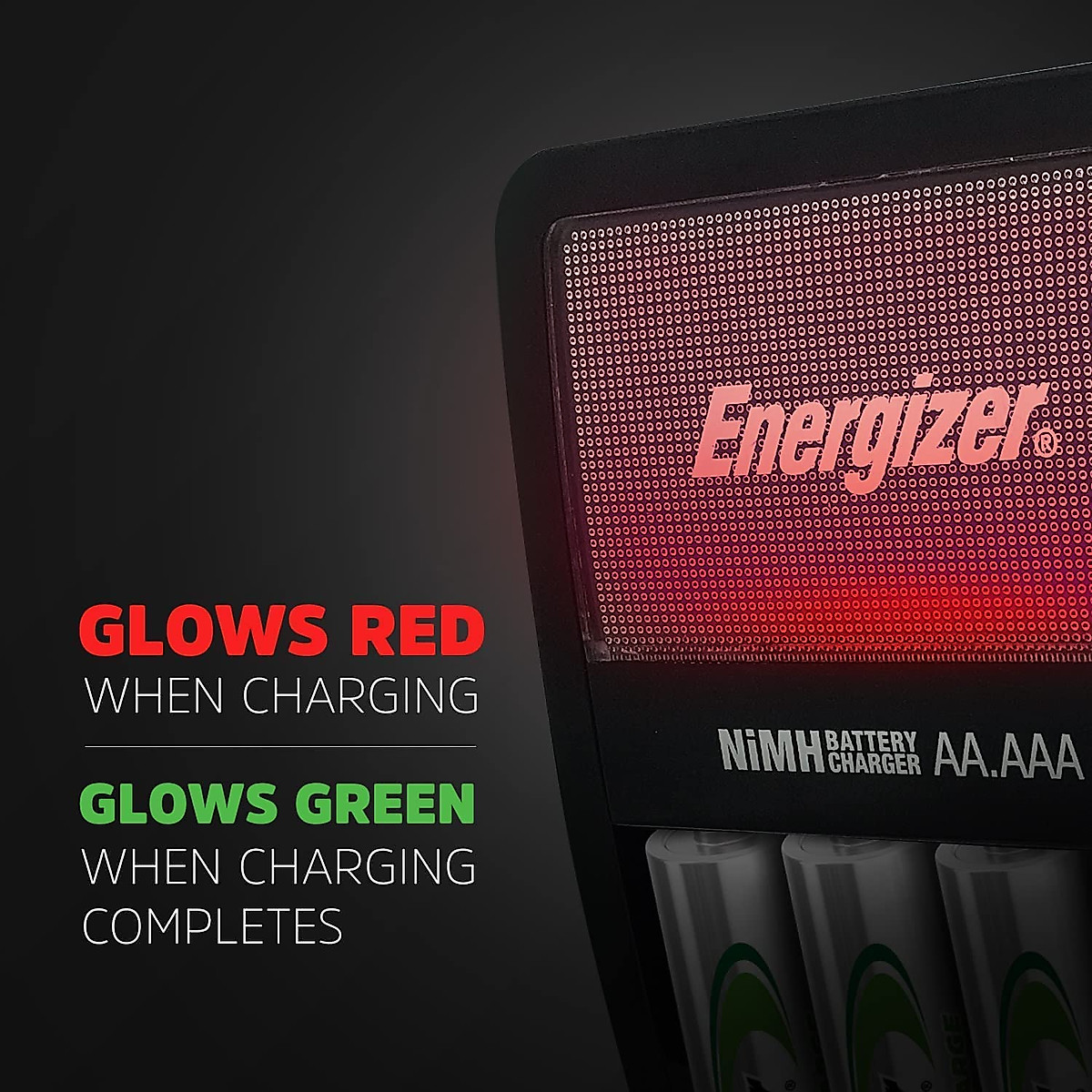 Energizer Rechargeable AAA Batteries and Rechargeable AA and AAA Battery Charger with 4 AA NiMH Rechargeable Batteries Kit, 12 Count