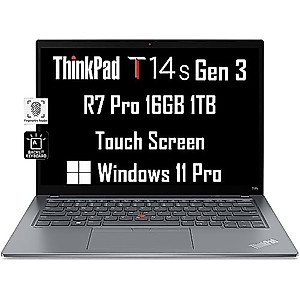 Lenovo ThinkPad T14s Gen 3 14" FHD+ Touchscreen (AMD Ryzen 7 Pro 6850U , 16GB RAM, 1TB SSD, (8-Core Beat i7-1185G7)) Business Laptop, Backlit KB, Fingerprint, FHD Webcam, 3-Yr WRT, Win 11 Pro