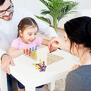 Gamie Peg Game for Kids, Set of 2, Fun Board Games for Kids and Adults, Made Wood and Plastic, Kids’ Learning Toys for Boys and Girls, Unique Games for Family Game Night