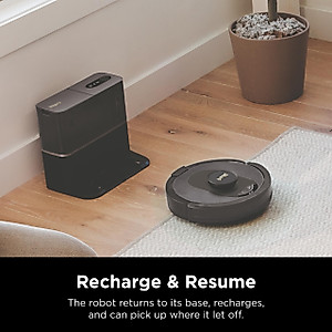Shark AV2501S AI Robot Vacuum with HEPA Self-Empty Base, Bagless, 30-Day Capacity, LIDAR Navigation, Perfect for Pet Hair, Compatible with Alexa, Wi-Fi Connected, Black