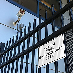 Custom Aluminum Sign Add Your Text Logo Image Design Personalized Aluminum Windproof and Rust-Proof Metal Signs for Showrooms, Living Rooms, Gardens and Other Places