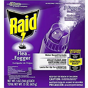 Raid Flea Flogger Plus Killer, Kills Fleas and Hatching Eggs (3 Count (Pack of 3)