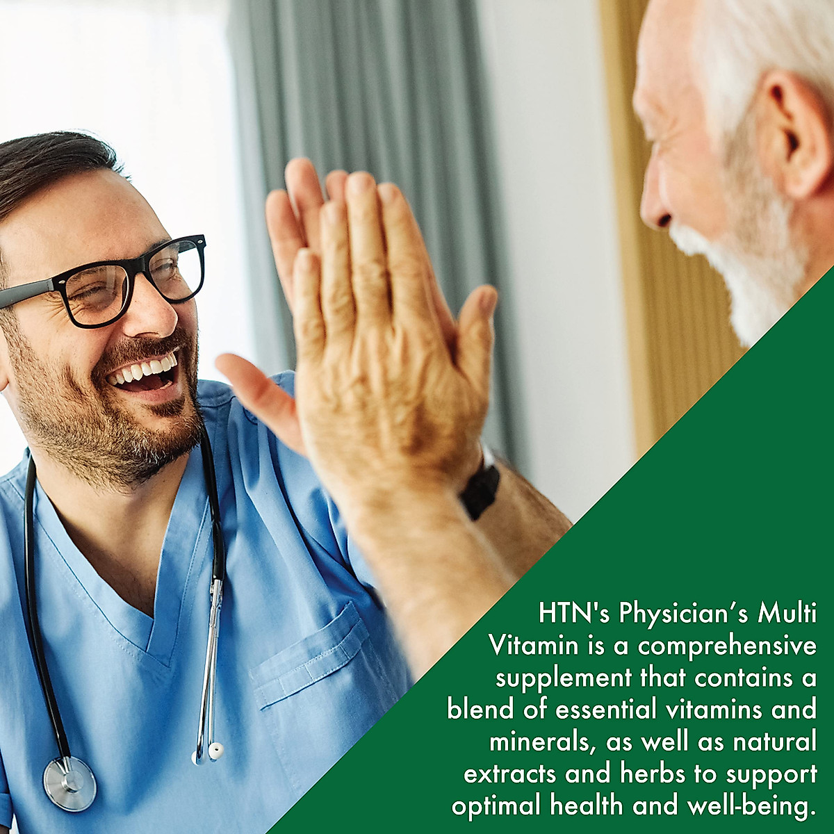 Health Thru Nutrition Physician's Multi-Vitamin Complex | 60 Plus Vital Nutrients Formula Including CoQ-10, Glutathione, NAC, ALA, Lutein and More | Complete Wellness Support (Pack of 90)