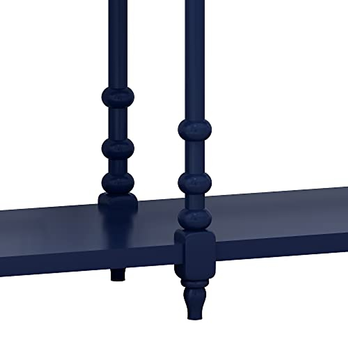 INMOZATA Farmhouse Entryway Table, Narrow Console Table with 2 Drawers, 59" Sofa Table with Storage Shelf, Console Tables for Entryway, Living Room, Hallway, Foyer,Blue