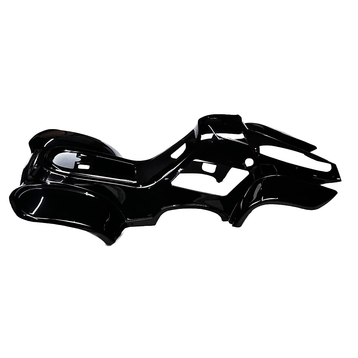 1-Piece Body Plastic Fender for IceBear Coolster 3050 Taotao Chinese Peace SunL MotoTec Kids ATV Quad 110cc (Black)