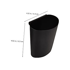 NOLITOY 4pcs Tools Storage Bins Trash Can Cart Hanging Basket Shopping Cart Cup Holder Hanging Organizer Salon Cart Attachment Small Hanging Bucket Plastic Wastebasket Household