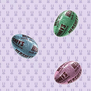 Hershey's Easter Milk Chocolate Eggs candy - Individually Wrapped Bulk 2.25lb Party Pack – Perfect for Easter Baskets and Egg Hunts (Milk Chocolate)