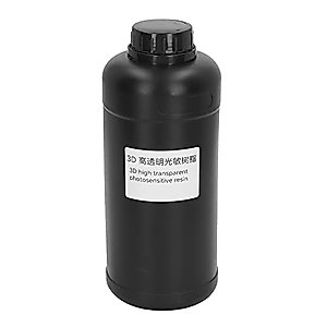 LCD DLP UV Curing Resin, Photosensitive Resin High Transparent High Toughness Professional Impact Resistant Low Shrinkage for 3D Printer
