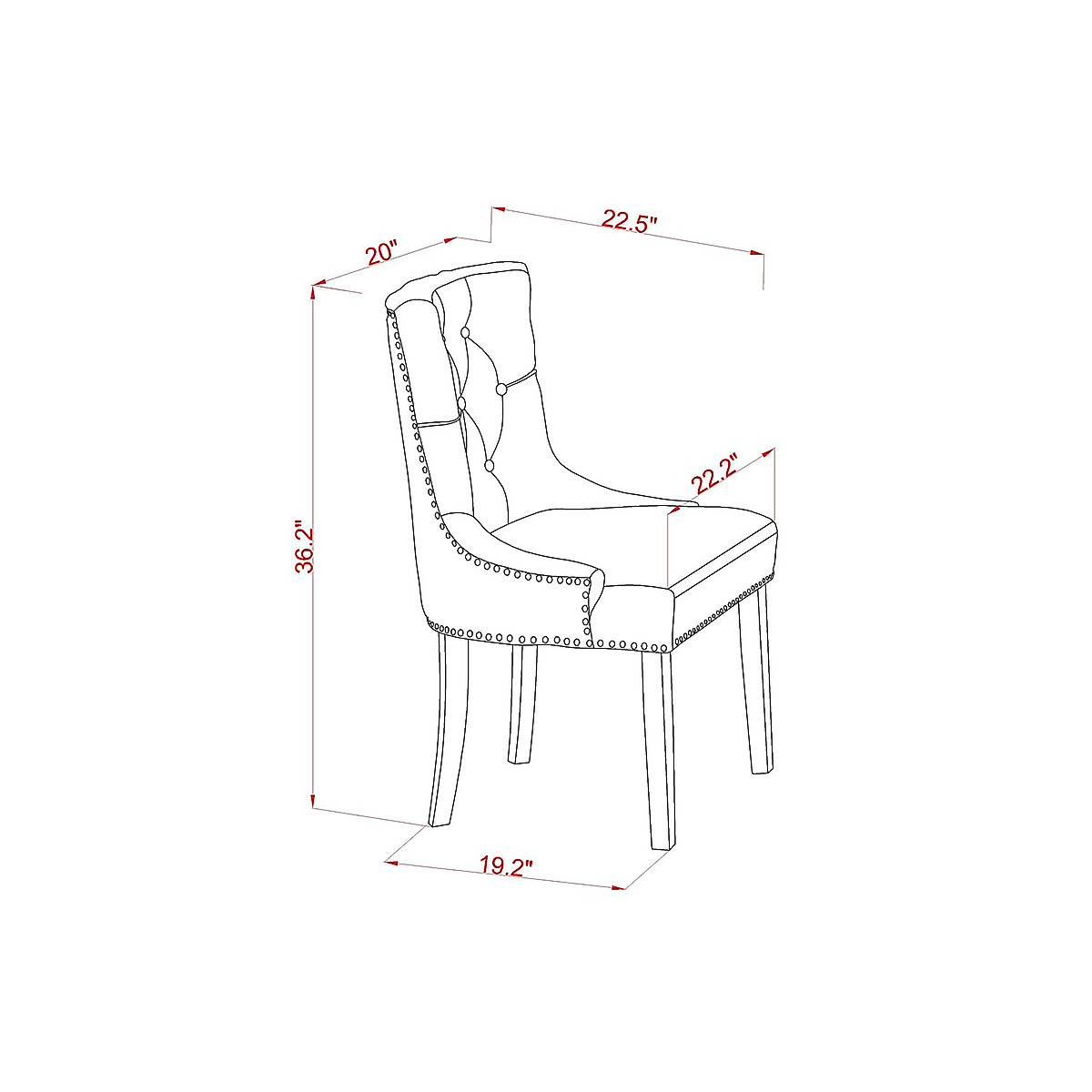 HomeStock Southwestern Sensibilities 5Pc Dining Set includes A Rectangle Dining Table and Four Double X Back Linen Seat Kitchen Chairs, Black Finish