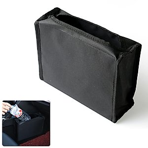 Fogfar 1 PC Car Garbage Bag, Truck-Mounted Waste Bin, Waterproof Car Trash Bin, Automotive Interior Accessory, Multi-Purpose Portable Rubbish Organizer (Black)
