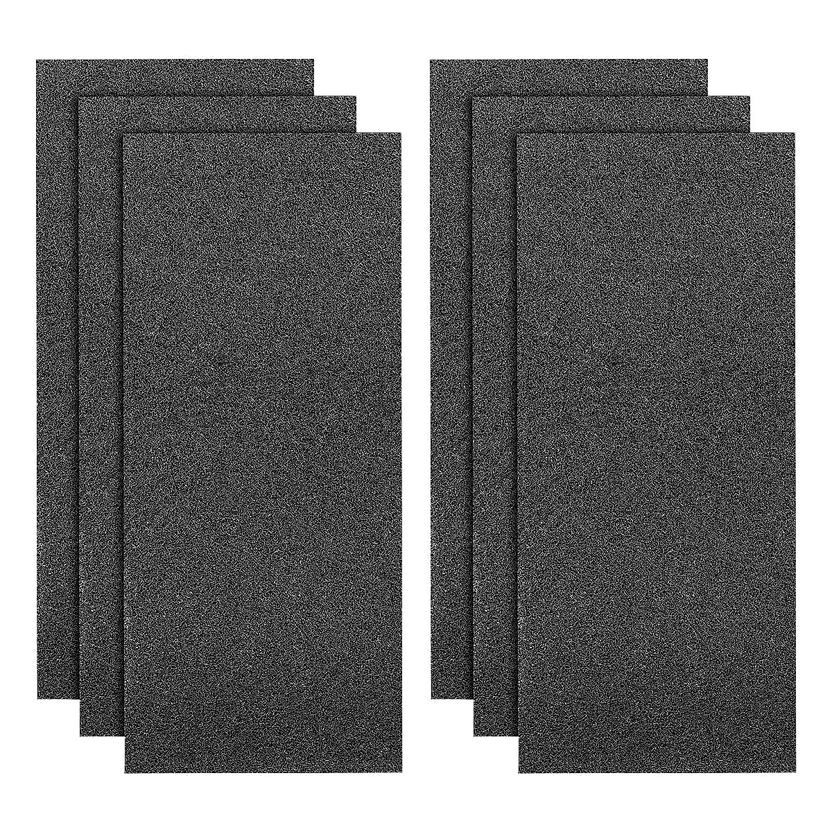 HB Charcoal Activated Carbon Replacement Pre Filters Compatible with HB 04383, 04384 and 04386,Heavy Duty Dense Carbon Filters 6 Packs
