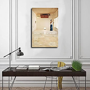 WANMLY Harry Poster Styles Harry's House Music Album Cover Poster Canvas Poster Wall Art Decor Print Picture Paintings for Living Room Bedroom Decoration Unframe:16x24inch(40x60cm)