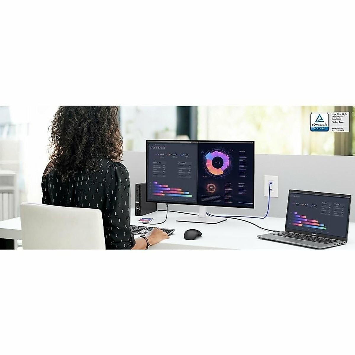 Dell UltraSharp U2722DE 27" LCD Monitor ,Platinum Silver