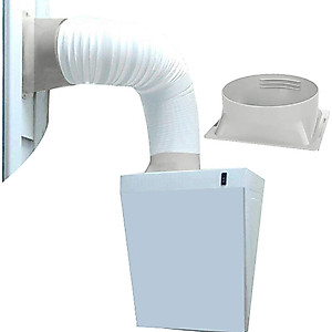 tMebrdkop 5.9 inch / 6 inch Portable Air Conditioner Exhaust Hose Coupler Square,Air Conditioning Accessories & Parts Window Adapter