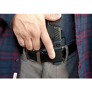 Compatable with Charter Arms Undercover 38 Special .38 Ambidextrous IWB Kydex Holster Inside Waistband Concealed Carry Holster Made in USA (Black)