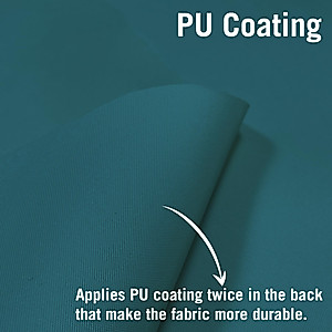 VIZALO 70x210D Nylon Fabric 58" Wide Cut by The Yard, Water Repellent、PU Coating for Outdoor/Indoor、DIY Craft、Bags、Accessories、Travelware、Upholstery、Tarp、Tent、Lining for Bag (Varsity Blue, 3 Yard)