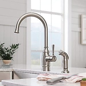 Moen G18121 1800 Series 30-Inch X 21-Inch Stainless Steel 18 Gauge Single Bowl Farmhouse Kitchen Sink