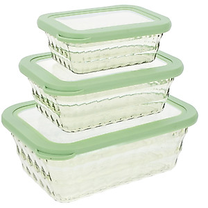 ULTECHNOVO 6 Pcs Kitchen Storage Box Fruit Food Container Stackable Fridge Drawer Grain Storage Case Candy Nuts Container Food Organizer Rifgerator Organizer Bins Snack Storage Case Pp