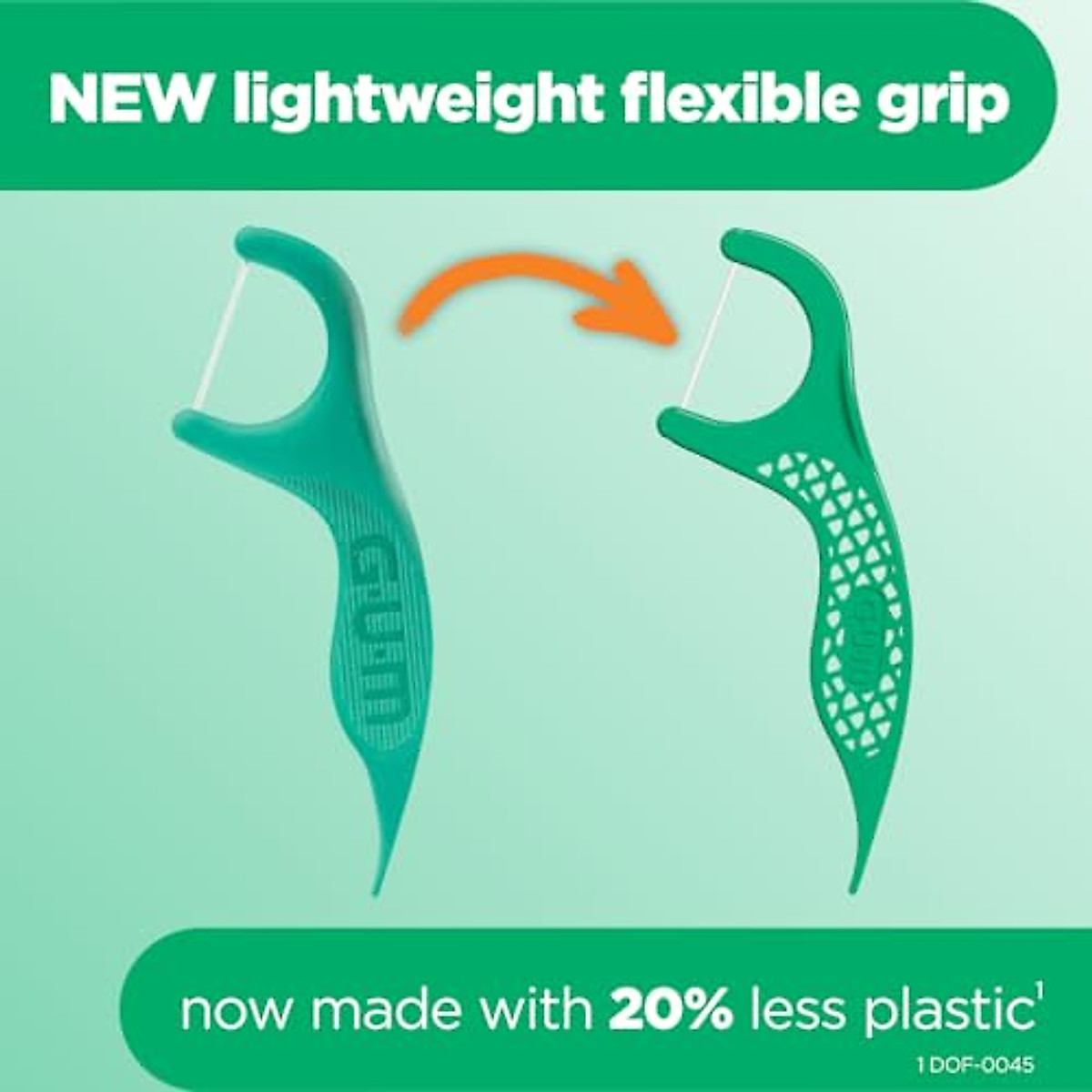 GUM Professional Clean Floss Picks - Extra Strong Shred-Resistant Floss, Easy Grip Handle - Dental Flossers for Adults - Fresh Mint Flavor, 40ct (6pk)