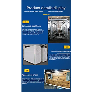 40Ft 20Ft Prefab Light Steel Folding Prefabricated Villa, 5 Bedroom, Shipping Container Expandable House