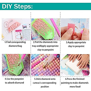 QUITEDEW Diamond Painting Kits for Adults, DIY Diamond Art Kits for Adults Full Dril,Cartoon Diamond Painting Paint with Diamonds Home Wall Decor 12x16 Inch