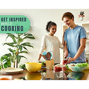 Comfify Bamboo Utensil Holder For Countertop - Large Upright Modern Organizer - Utensil Crock for Kitchen Counter