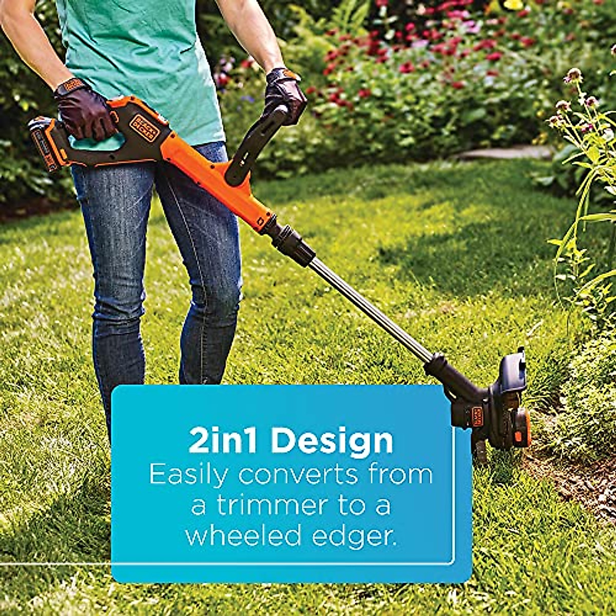 BLACK+DECKER 20V Max String Trimmer/Edger, 12-Inch (LSTE525)