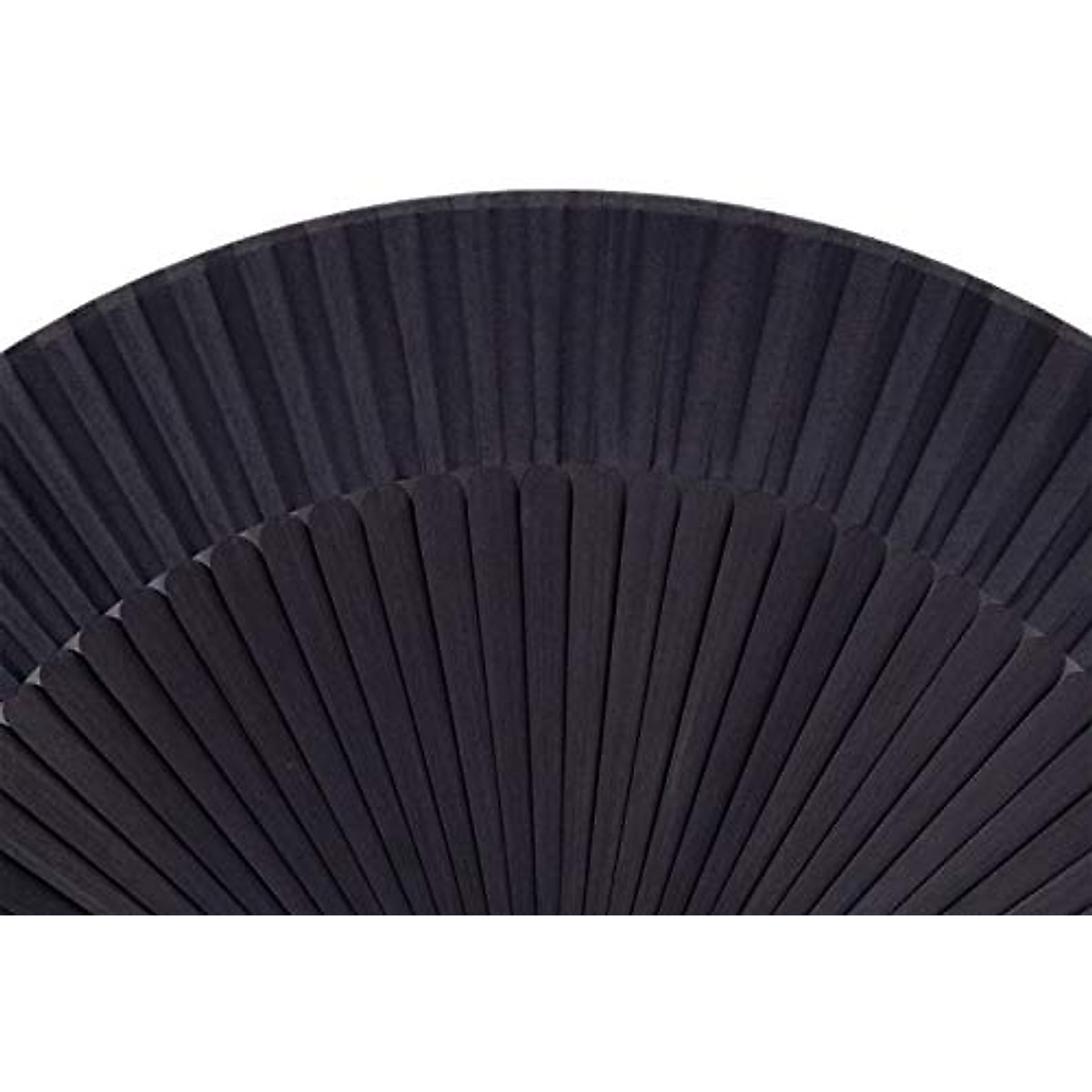 Amajiji 8.27"(21cm) Hand Held Bamboo Silk Folding Fan Hand Fan,Chinese/Japanese Charming Elegant Vintage Retro Style,Women Ladys Girls Best Gifts (Black)