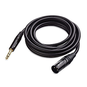 Cable Matters 6.35mm (1/4 Inch) TRS to XLR Cable 10 ft Male to Male (XLR to TRS Cable, XLR to 1/4 Cable, 1/4 to XLR Cable)