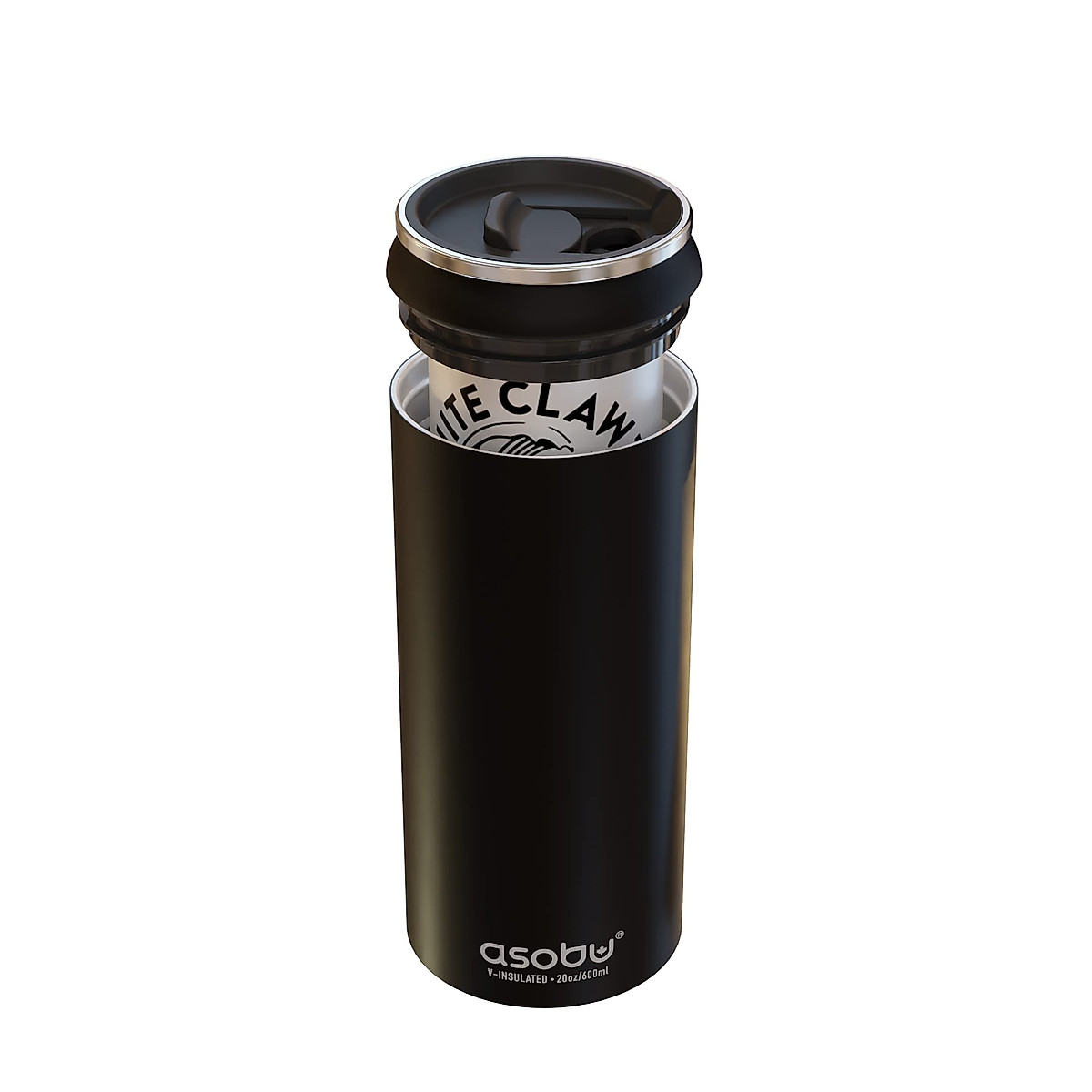 Asobu Multi Can Cooler Insulated Sleeve fits for Slim and Standard 12 Oz and 16 Oz Hard Seltzer, Soda, Beer or Energy Drinks and all standard size Beer Bottles (Glitter Black)