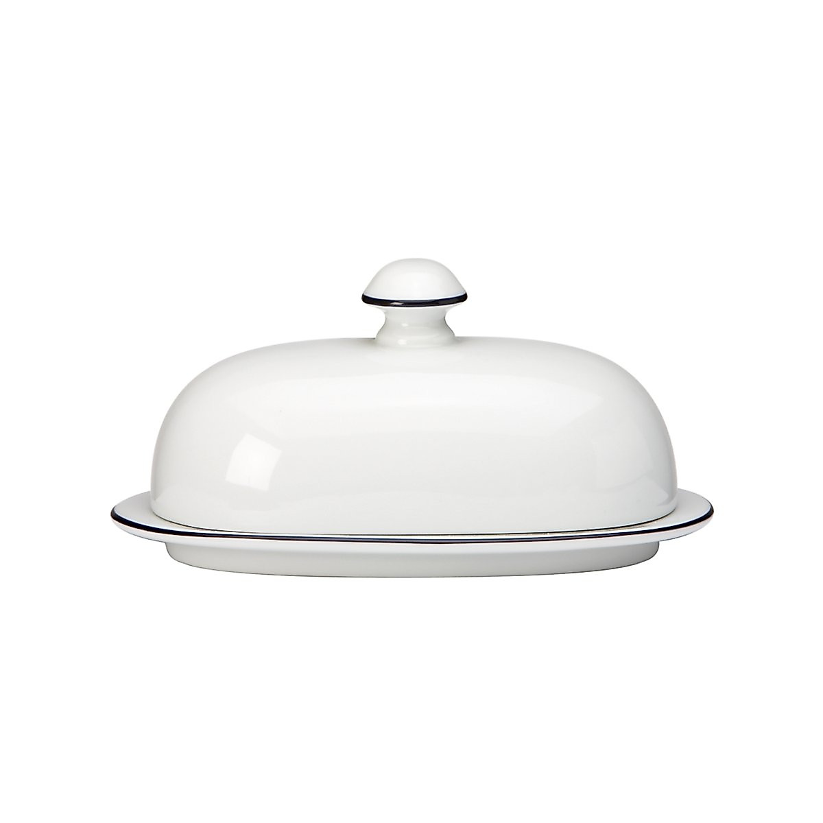 Lenox Dansk Christianshavn Blue Bistro Cooks Covered Butter Dish -